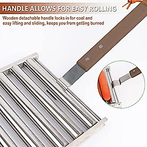 Stainless Steel Hot Dog Roller and Corrosion resistant Hot Dog Roller for Evenly Cooking Hot Dog or Sausage