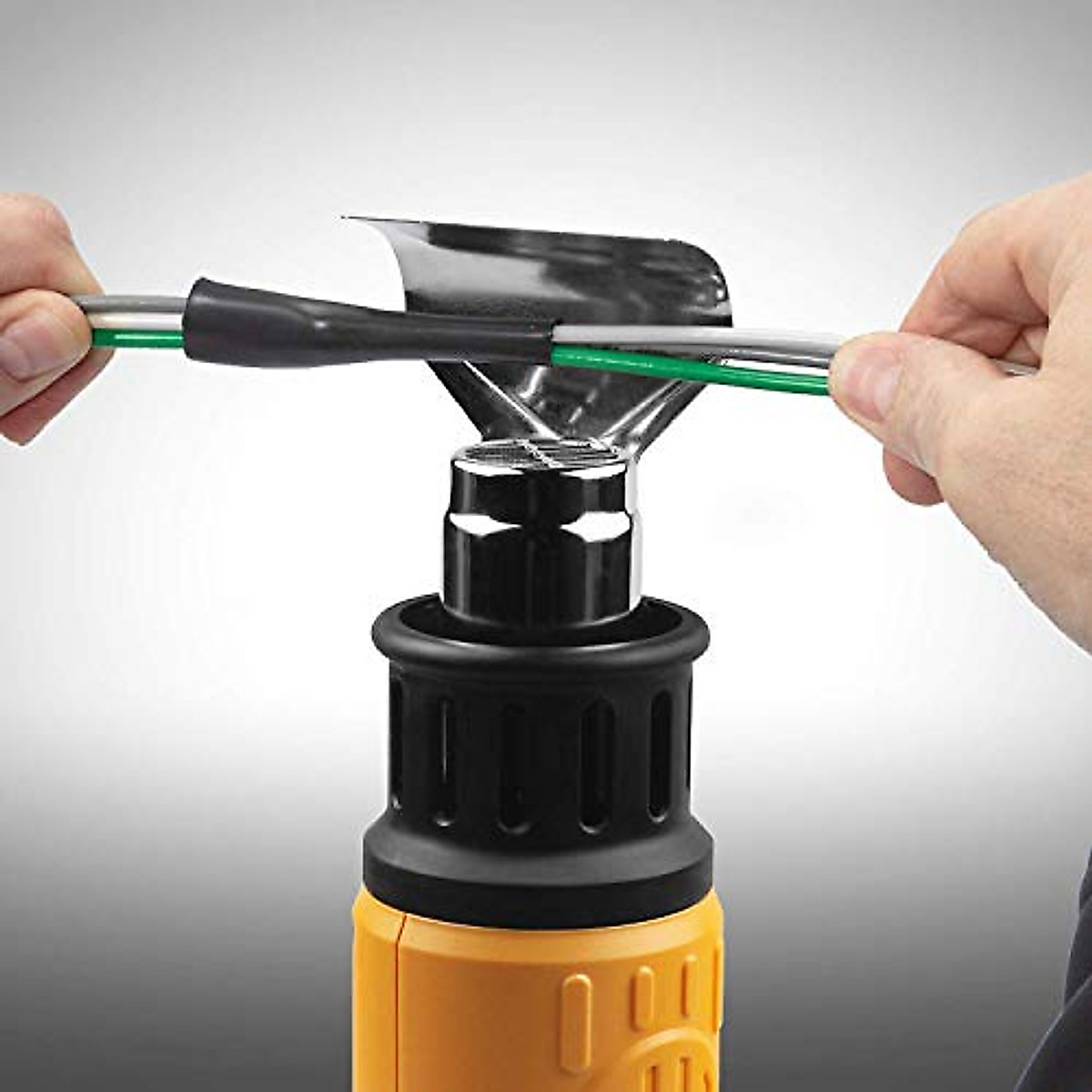 SEEKONE Heat Gun 1800W 122℉~1202℉（50℃- 650℃） Fast Heating Heavy Duty Hot Air Gun Kit Variable Temperature Control Overload Protection with 4 Nozzles for Crafts, Shrinking PVC, Stripping Paint(5.2FT)