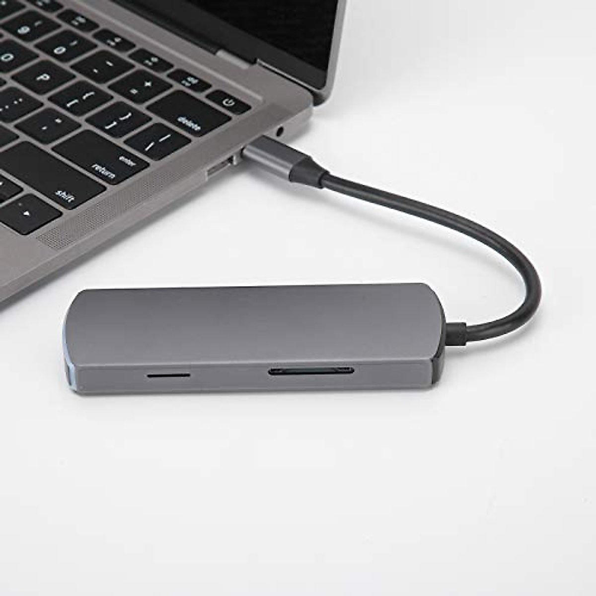 UBS Hub Extension, 6 in 1 USB3.0 Adapter Type C Multi‑Port USB C Expander Dock, to HDMI 4K Adapter Cable for Chrome Operating System/Windows7/8/10/XP/Linus/Vista