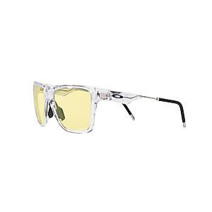 Oakley Men's OO9249 NXTLVL Rectangular Sunglasses, Polished Clear/Prizm Gaming, 58 mm