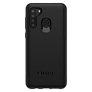 OtterBox Galaxy A21 Commuter Series Lite Case - BLACK, slim & tough, pocket-friendly, with open access to ports and speakers (no port covers),