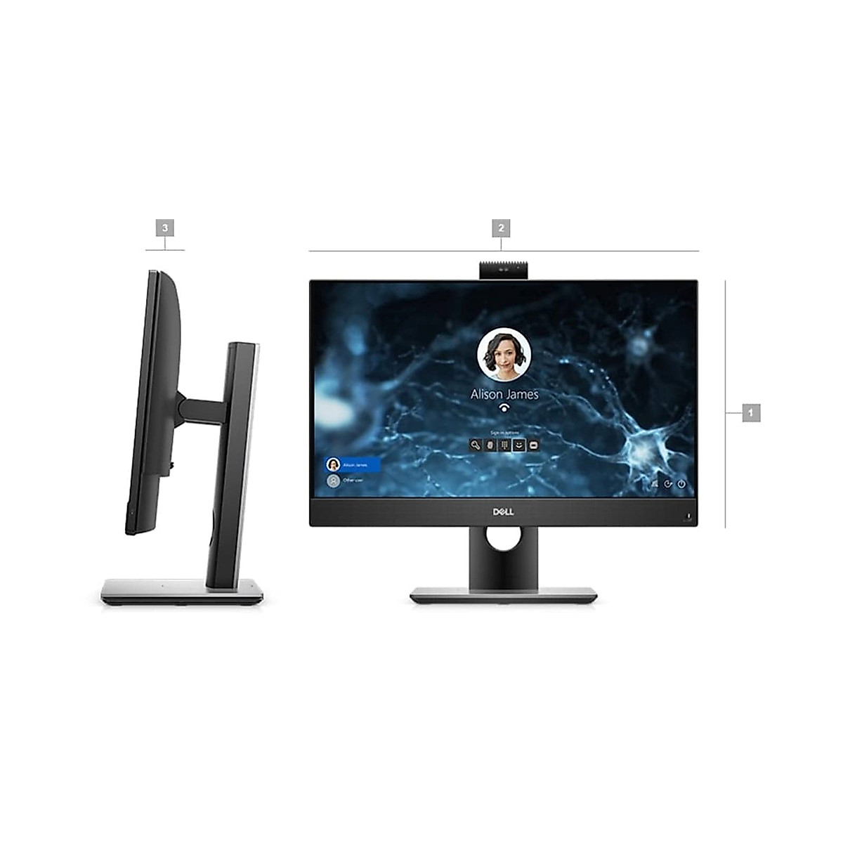 Dell Optiplex 5490 AIO | 23.8" 1920x1080 FHD | Core i5-10500T - 256GB SSD Hard Drive - 16GB RAM | 6 cores @ 3.8 GHz Win 11 Pro Black