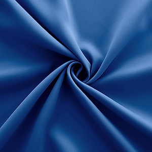 KOUFALL Loft Bed Curtains for Junior Boy Royal Blue TV Reflection Gaming Room Short Small Blackout Blinds Shades Bunk Bed Curtains for Boys Room Decor Width 34 X 30 Inch Length