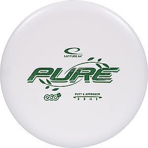 Latitude 64 Eco Zero Pure Putt & Approach Golf Disc [Colors May Vary] - 173-176g