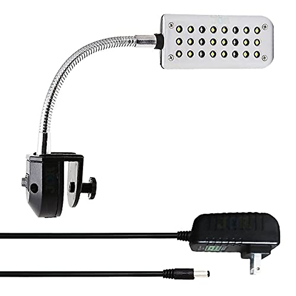 JOR Nano Aquarium Betta Light, Adjustable Height (Intensity) and Angle (Direction), for Nano Tanks, Electrical Cord