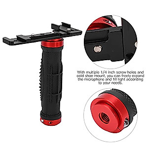 1/4 Inch Handheld Stabilizer Holder, Mini Handheld Camera Stabilizer Holder for LED Video Light for Smartphone for Action Camera