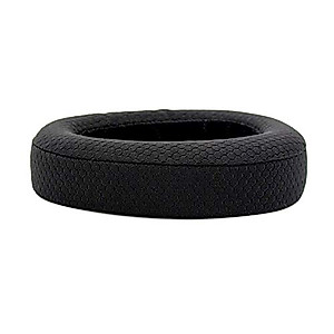 Earpadz Replacement for Sennheiser GSP 500, 550, 600 Headphones Ear Pads, Soft Knit Headphone Cushions (Jerzee, Black, 1 Pair)