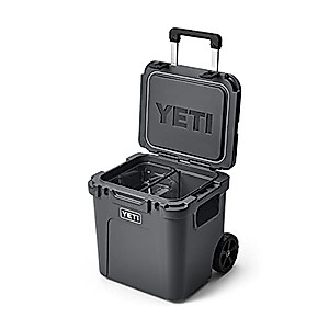 YETI Roadie 48 Wheeled Cooler with Retractable Periscope Handle, Charcoal