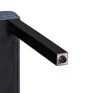 Topeakmart Dining Chair Fabric Upholstered Side Chair with Nailhead Trim and Solid Wood Legs for Home Kitchen and Restaurant, 2PCS, Blue