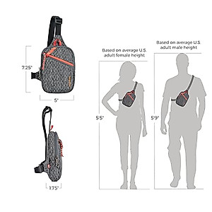 Travelon Greenlander Sustainable Anti-Theft Compact Sling, Diamond Ash