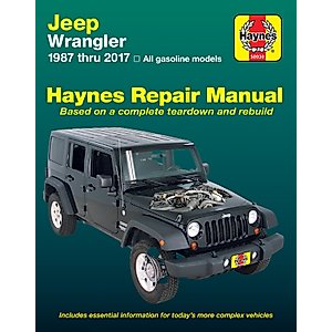 Jeep Wrangler 4-cyl & 6-cyl, 2WD & 4WD (87-17) Haynes Manual USA (Paperback)