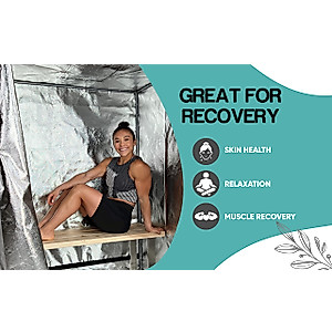 Sauna Rocket | 1-Person Full Body Sauna Portable Tent | in-Home Use for Relaxation, Recovery, and Wellness (Tent ONLY)