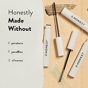 Honest Beauty Honestly Healthy Serum-Infused Lash Tint | Enhances + Conditions Lashes | Castor Oil, Red Clover Extract, Jojoba Esters | EWG Verified + Cruelty Free | Brown, 0.27 fl oz