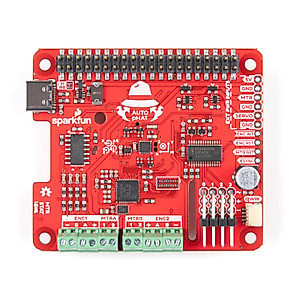 SparkFun Auto pHAT Compatible with Raspberry Pi Google Coral NVIDIA Jetson and More All in One Robotics Package Quickly add functionality to Single-Board Computers Drive 2 Small DC Motors & 4 servos