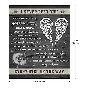 Bereavement Gifts Blanket 50"x60", Sympathy Gift, Memorial Gifts, Bereavement Gift Ideas, In Memory Of Loved One Gifts, Condolences Gift, Memorial Gifts For Loss Of Mother/Father/Pet Throw Blankets