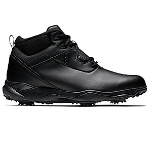 FootJoy Men's Stormwalker Golf Shoe, Black, 12 Wide