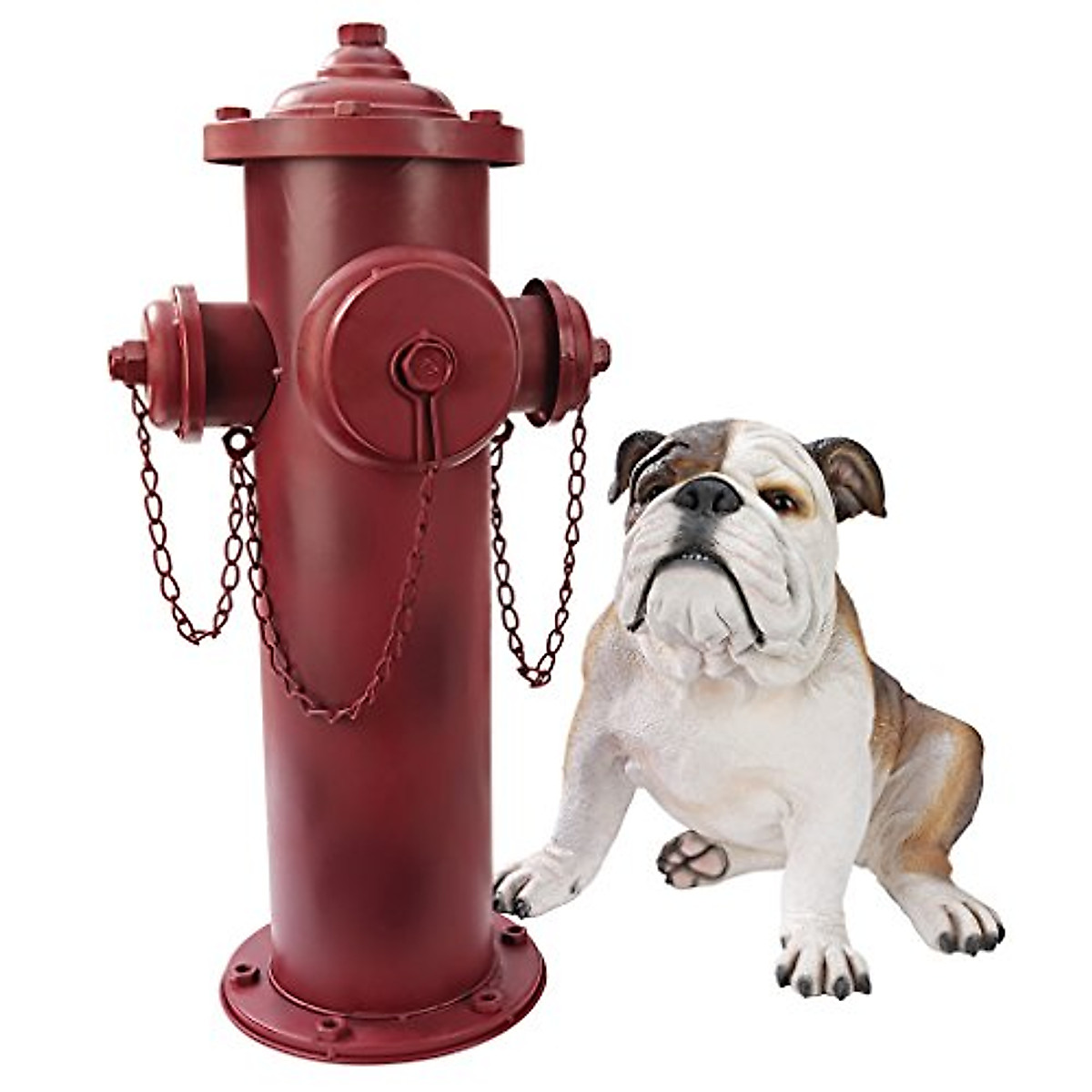 Design Toscano Vintage Metal Fire Hydrant Statue Large