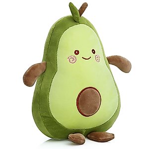 Niuniu Daddy Avocado Stuffed Animal 11.5 inch Plushies Squishy Snuggle Plush Toys Soft Kawaii Food Shaped Plushie Fruit Series Hugging Pillow for Kids/Toddlers/Teen