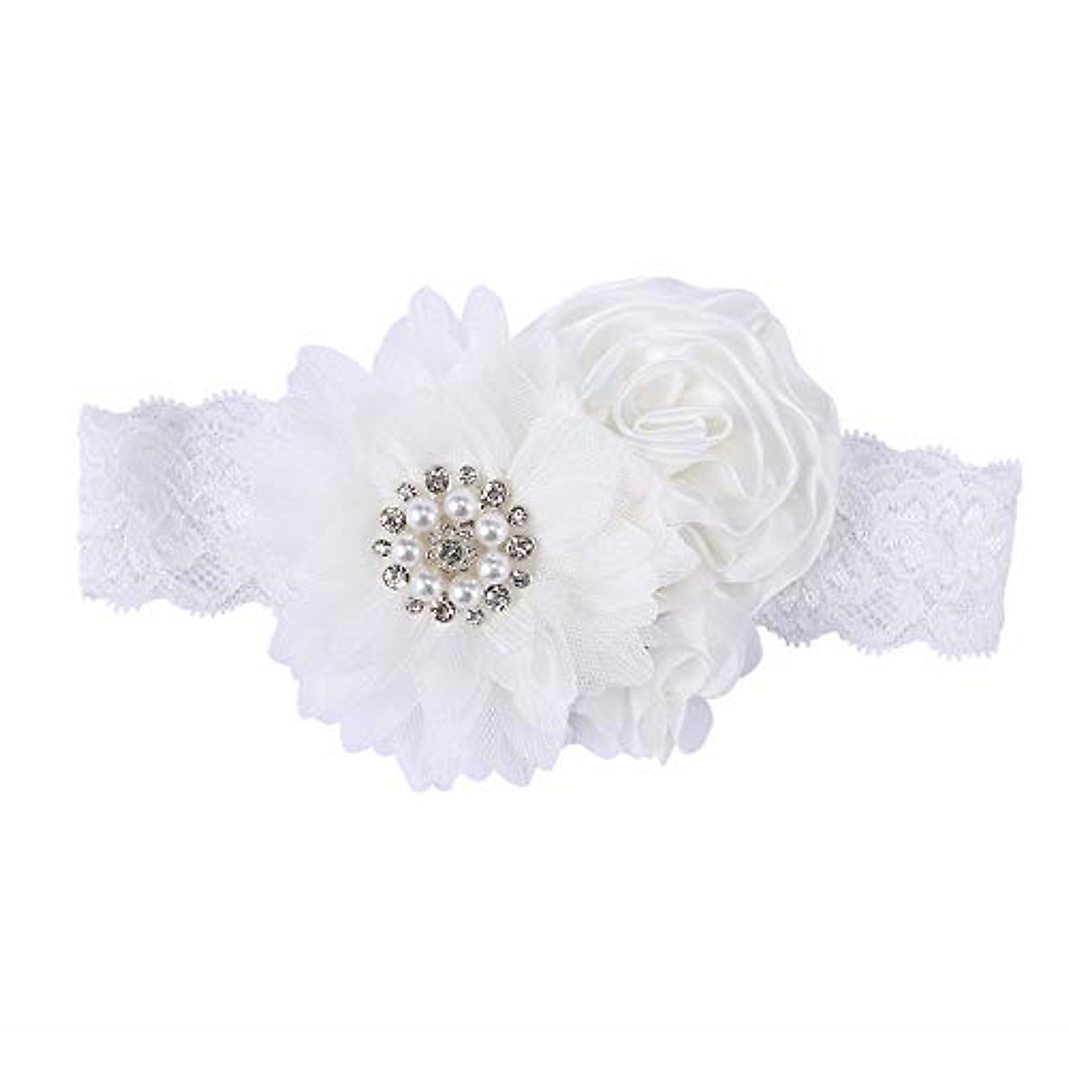 Bow Dream Baby Girl Christening Baptism Dresses Newborn Gowns with Headband Outfit White 3-6 Months