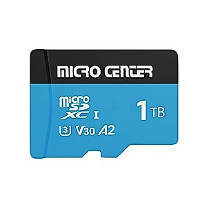 INLAND Micro Center Performance 1TB microSDXC Card, A2 Micro SD Card, UHS-I C10 U3 V30 A2 4K UHD Video Flash Memory Card with Adapter for Smartphones, Tablets, Drones and Action Cameras (1TB)