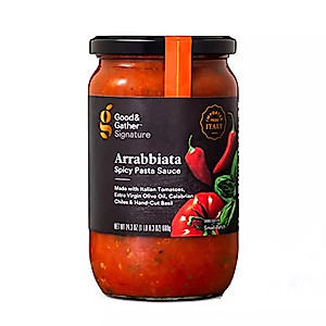 Italian Gourmet Pasta Sauce Combo Tomato & Basil, Arrabbiata Spicy & Marinara - 3 Glass Jars 24.3oz each - By Good & Gather Signature