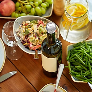 10Pcs Unique Bottle Stopper Decorative Wine Stoppers With Glass Ball Mini Glass Bottle Stopper Acrylic Clear With Airtight Silicone For Wine,Beverages,Soda,Champagne,Liquors,Oils