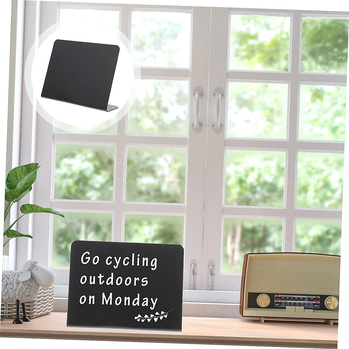 Ciieeo 16pcs Supermarket Label Chalkboard Table Chalkboard Message Board Chalkboard Kitchen Signs Chalkboard Menu Board Desk Topper Food Decor Plastic Child Hot Bend Blackboard Table