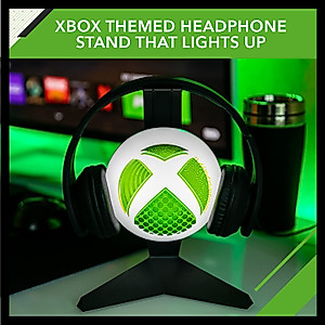 Paladone Xbox Headset Stand Light - Officially Licensed Ear Phone Holder for Gaming Set Up, Gift for Gamer, USB Powered
