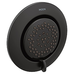 Moen Mosaic Matte Black Round Two-Function Body Spray, Valve Required, TS1422BL