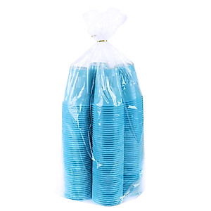 TashiBox] 5 oz Disposable Plastic Cups - 200Count - Sky Blue