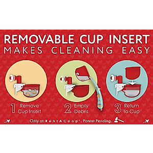 Chicken Water Cup Waterer Kit for Poultry - Pack of 6 + One Extra for Free (Total of 7)