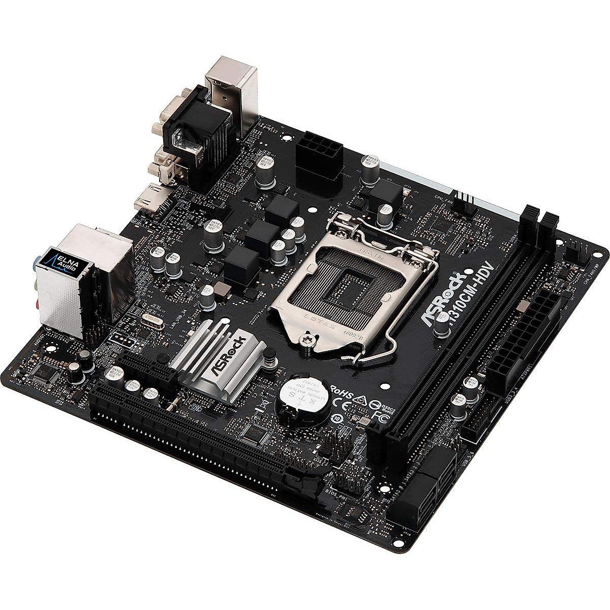 ASRock H310CM-HDV LGA1151/ Intel H310/ DDR4/ SATA3&USB3.1/ A&GbE/MicroATX Motherboard
