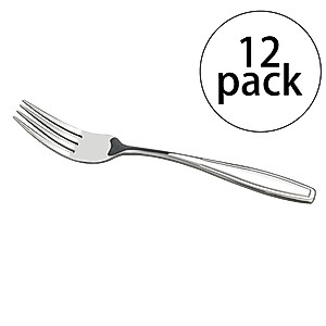 Pekky Stainless Steel Salad Forks, 7 Inch, Set of 12