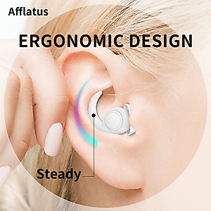 Afflatus Small Ear Plugs Kids (Children Age 10-17) or Adults with Small Ear Canals, Small Earplugs Kids, Noise Reduction, Sleeping, Concerts, Airplane Pressure. (Size S, Pairs*2)