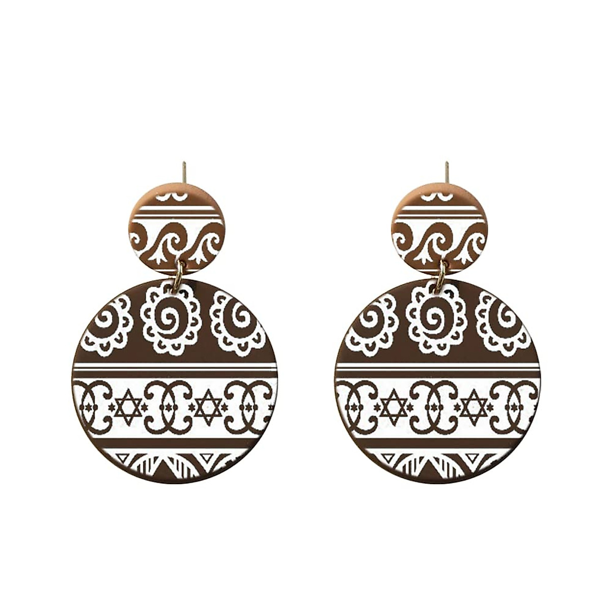 Silk Screen Stencils for Polymer Clay, Reusable Silkscreen Print Leaf Flower Polymer Clay Silkscreen Tool for Printing on Clay & Other Jewelry Clay Earrings Decoration