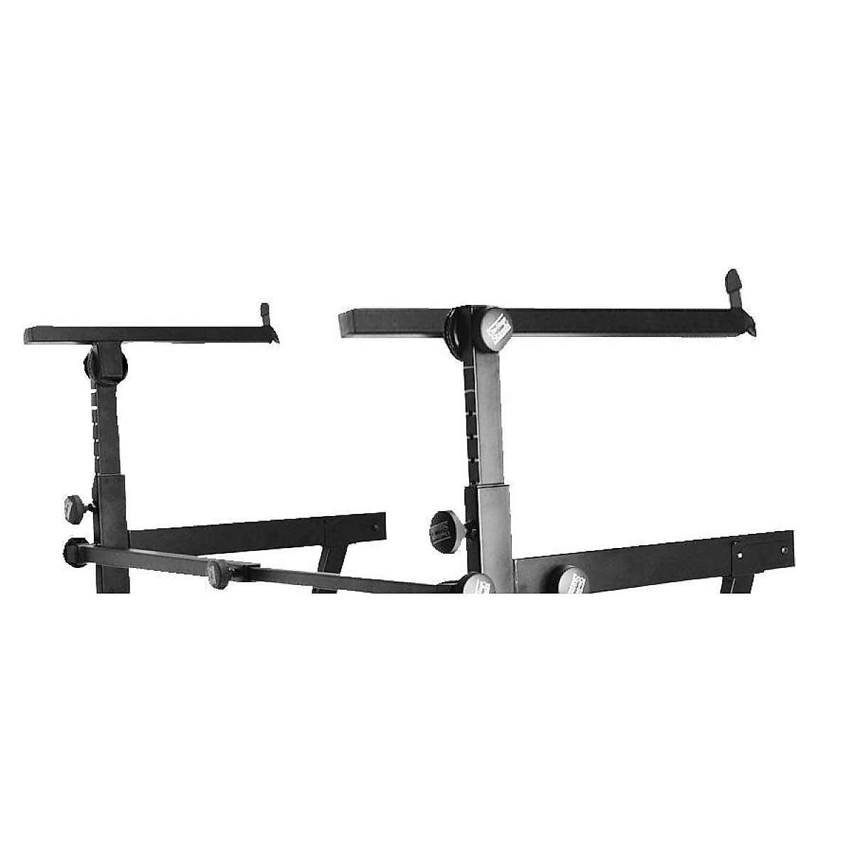 On-Stage KS7365EJ Pro Heavy-Duty Folding-Z Keyboard Stand with 2nd Tier,Black