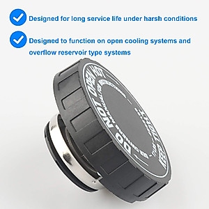 Radiator Cap, Replace 4596198 Compatible with Chrysler Dodge Jeep - 300 PT Cruiser, Avenger Challenger Charger Journey Magnum Ram, Commander Compass Grand Cherokee Liberty Patriot Wrangler, More