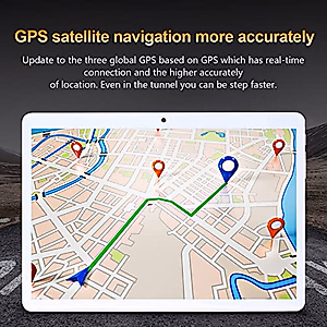 Tablet 10.1", All-New Fire 1GB+16GB Tablets Dual Camera HD Touchscreen Tablets PC, IPS HD Screen, 4000 mAh Long Battery Life, WiFi-Bluetooth Unlocked Phablet, Gift for Kids & Friends (Blue)