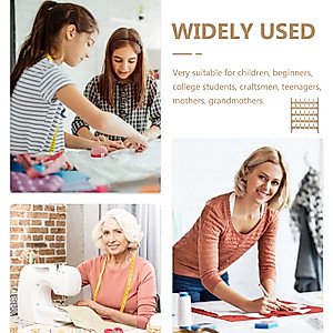 HOODANCOS Spool Sewing Thread Rack, Wall Mounted Wooden Thread Holder Organizer for Embroidery, Hair Braiding, Sewing