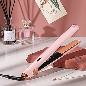 TYMO Flat Iron Hair Straightener and Curler 2 in 1 with 10s Fast Heating, 1 Inch Professional Titanium Straightening Curling Iron with 32 Adjustable Temp and Automatic Shut Off
