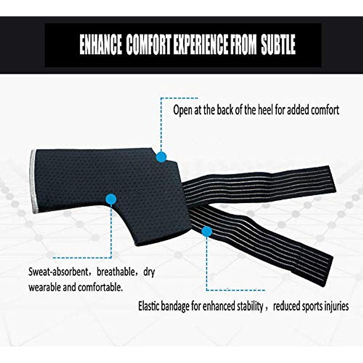 Plantar Fasciitis Socks Braces With Ankle Arch Supports Women Men, Foot Care Compression Sock Sleeve, Better Than Night Splint, Heel Spurs, Eases Edema/Swelling