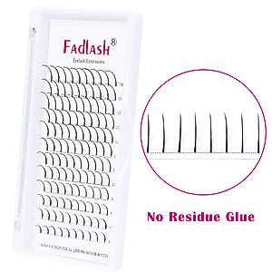Spike Lash Extensions Mixed Tray Premade Spikes Eyelash Extensions Single Super Thick Eyelash Spikes Individual Lashes Fairy Eyelashes (C Curl, 8-14mm)