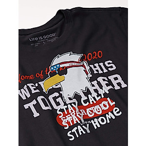 Life is good Mens Crusher, Jet Black, Large