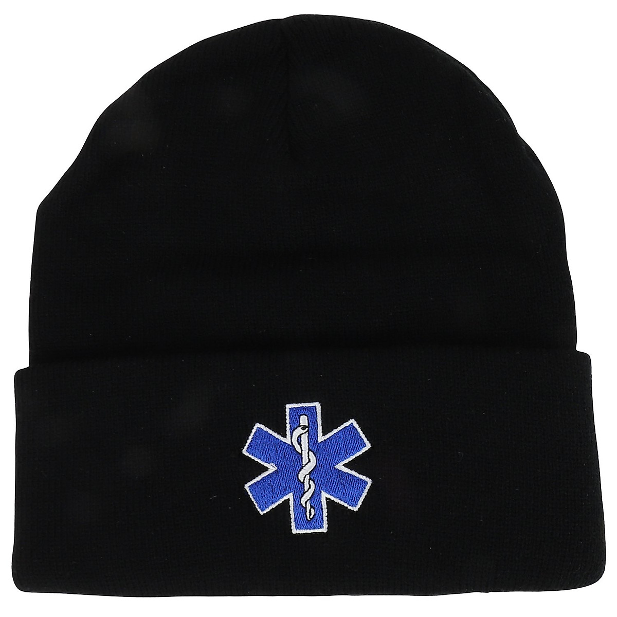 Broner Hats Military and Law Enforcement Watch Cap Cuff Beanie (One Size, EMT Black)