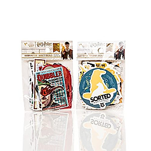 Conquest Journals Harry Potter Hufflepuff Vinyl Stickers, Unique Stickers Including Holograms, Waterproof and UV Resistant, Great for All Your Gadgets (120 Pack Variety Bundle)