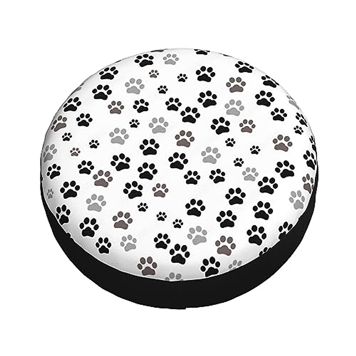 PASPRT Dog Footprints 3D Printing Spare Tire Covers Waterproof Universal Wheel Cover Dust-Proof Tire Cover Fit for Trailer Rv SUV 14-17 Inch