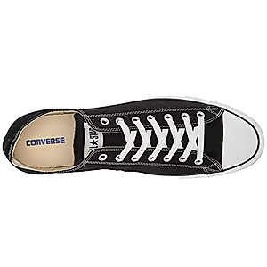 Converse M9166- Chuck Taylor All Star Unisex Ox Low Top Black Sneakers, 9 Women/7 Men