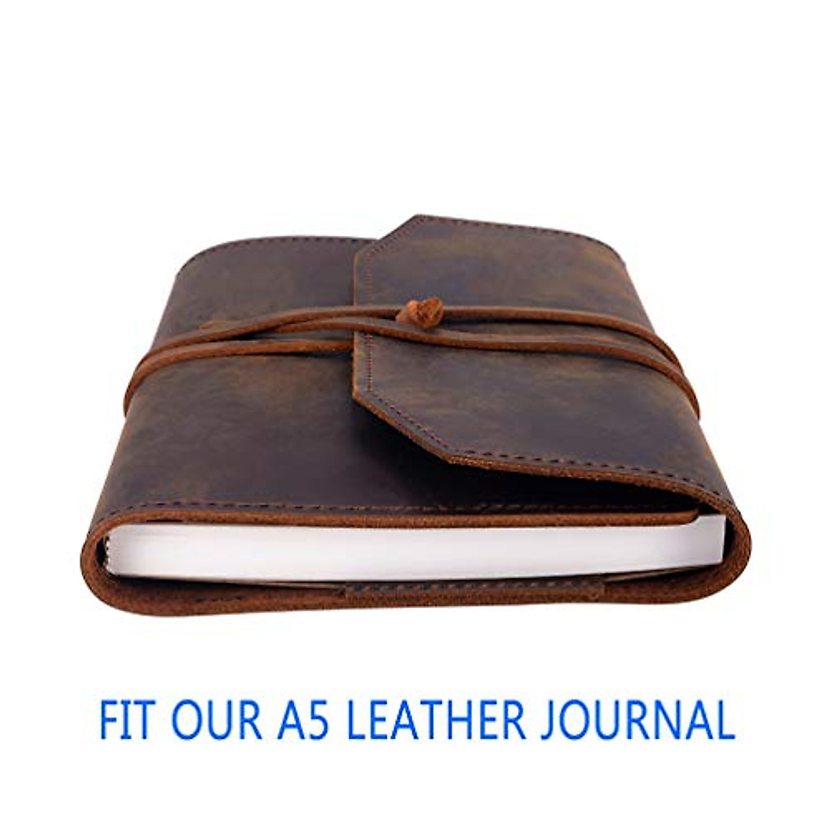 A5 Blank Notebook 5.8”x8.25” Sketch Book, 100 Sheets, Thick 100gsm Paper & Kraft Cover, Great for Sketching, Writing and Journal Refills