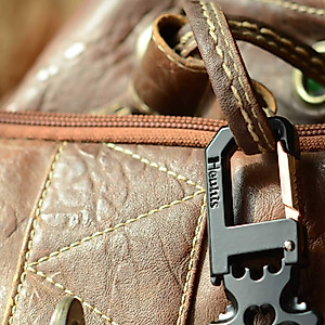 Hephis Solid Keychain with Handy Bottle Opener,Heavy Duty Key Management,Durable Car Key Chains for Men and Women(Matte Black and Gold)