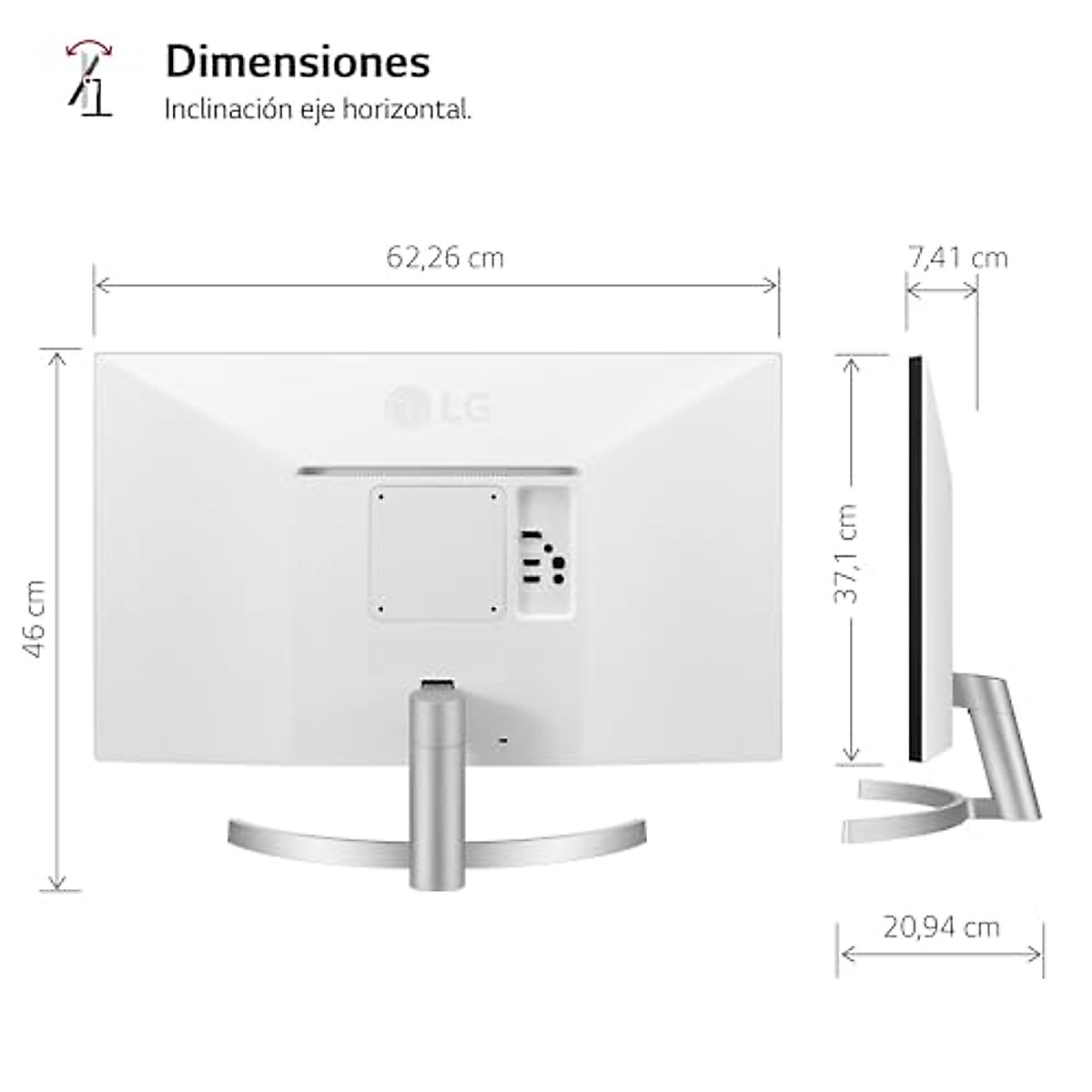 LG 27UL500-W 68.6cm (27") UHD 4K Gaming HDMI/DP HDR10 FreeSync 16:9 (EEK: A)